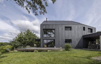 Ardoise naturelle Design en façade - d'architectures